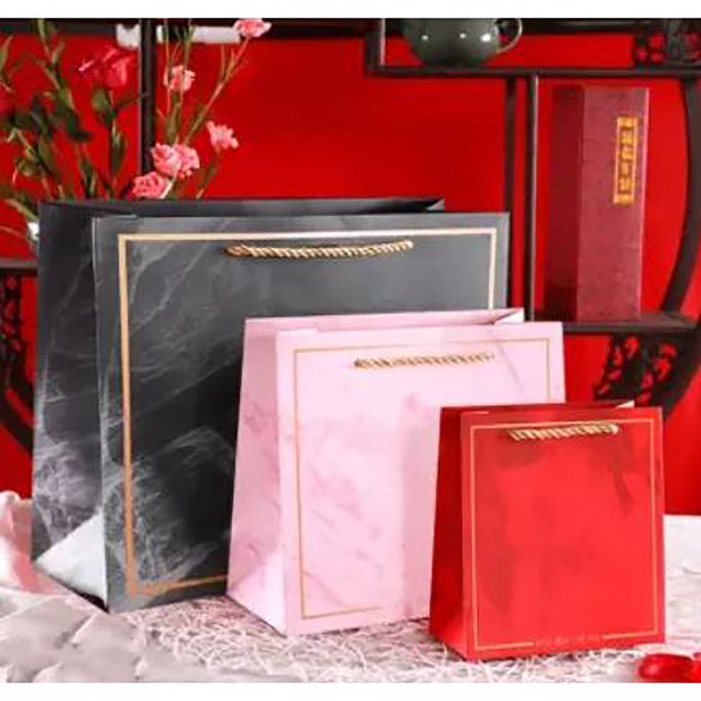 1pc Marbled Premium Quality Paper Bag Gift Packaging for Stuff Toys ...