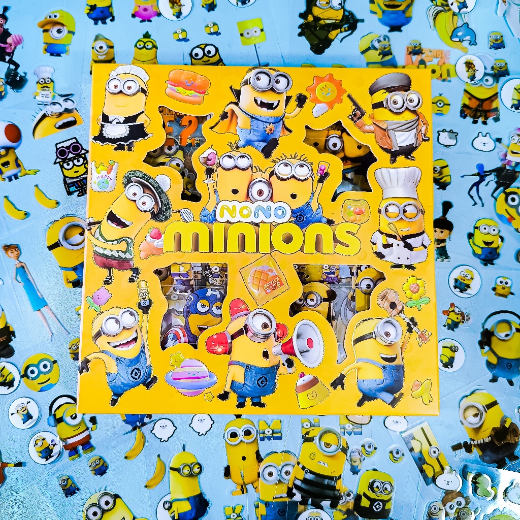 100 Sheets MINIONS 2D Stickers Waterproof Stickers Tumblr Drinking ...