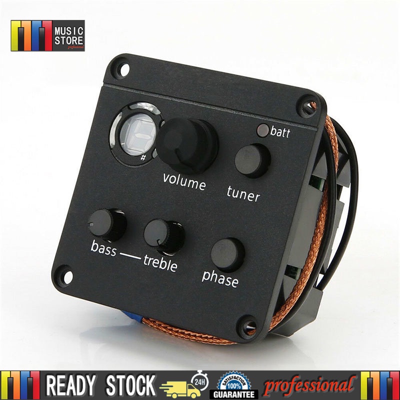 Acoustic Guitar Pickup Piezo onboard Preamps 4-band EQ Tuner Equalizer | Shopee Philippines