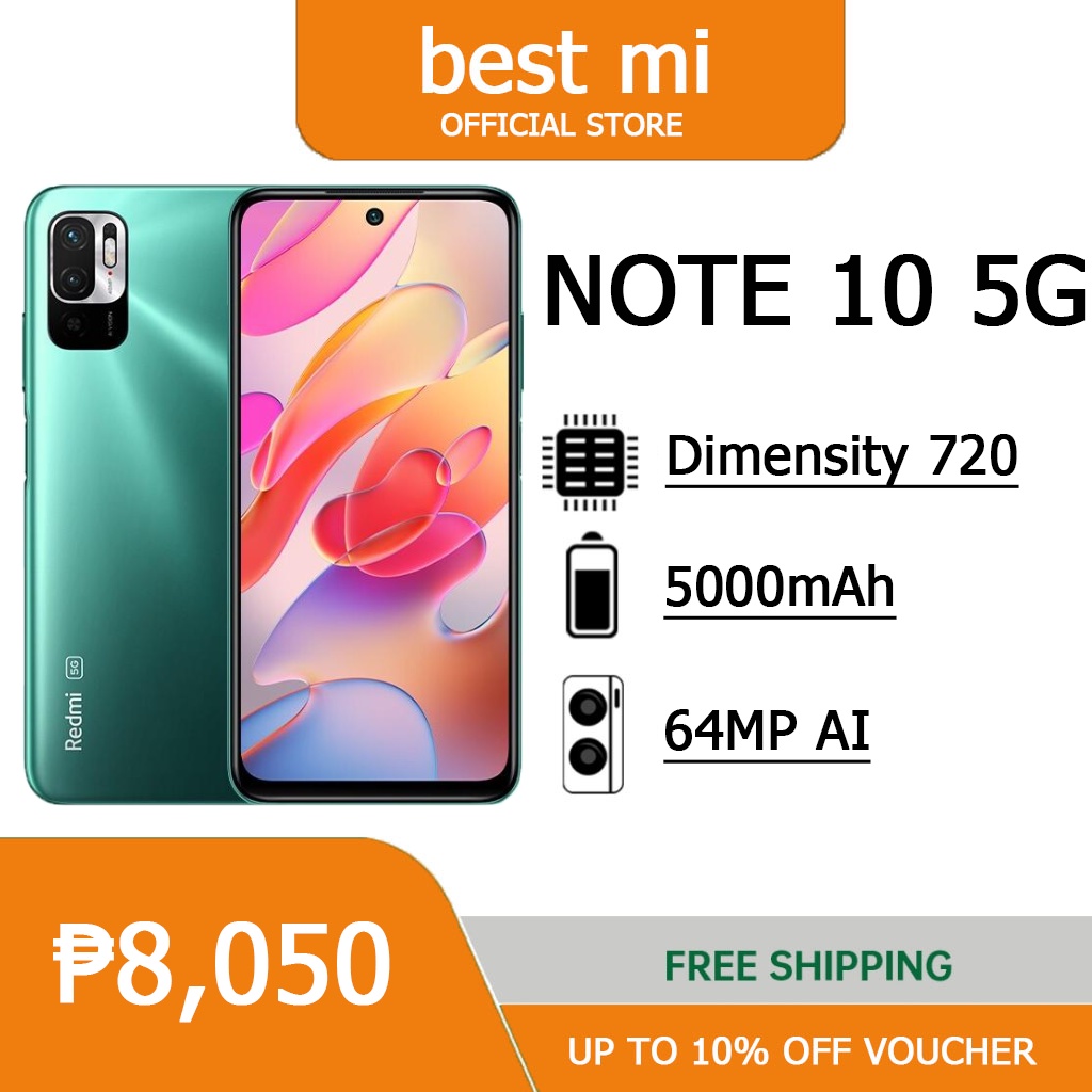 Xiaomi Redmi Note 10 5G 6.5" Display Dimensity 700 8/128GB Smartphone ...