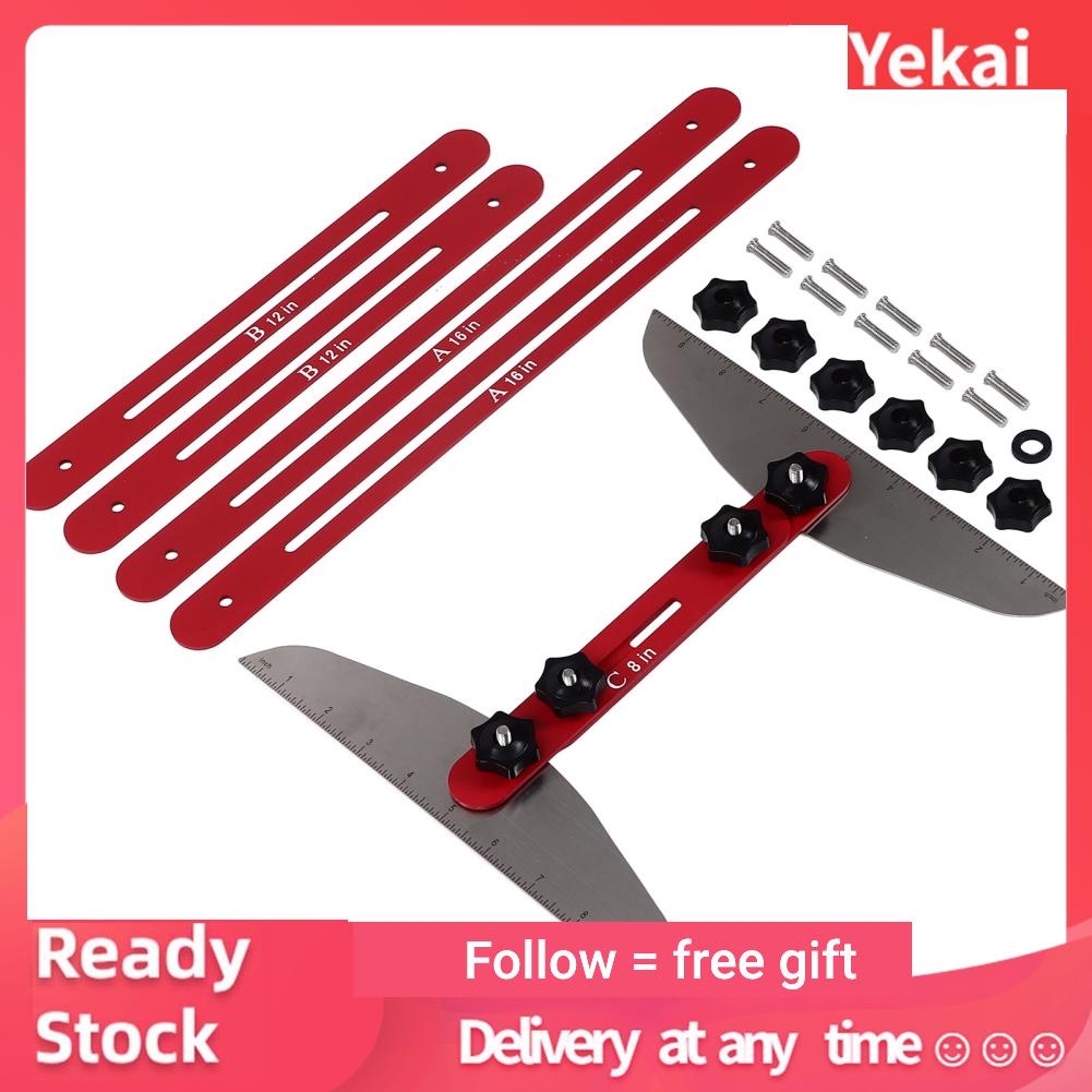 Yekai Stair Cutting Tool Stainless Steel Accurate Tread Template Set ...
