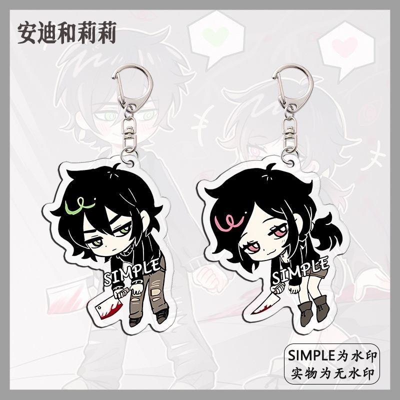 The Coffin of Andy and Leyley Keychain Women Kawaii Acrylic Key Chain ...