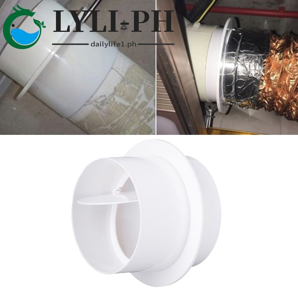 LYLI ️PVC Fan Check Valve For Bathroom Kitchen Valve Round Pipe ...
