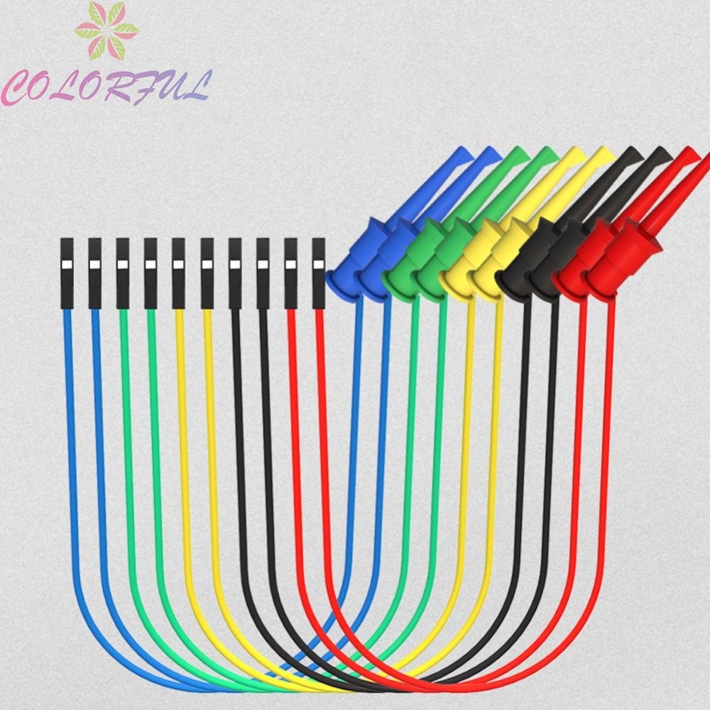 【COLORFUL】Silicone Material Test Leads with Strong Conductivity Clips ...
