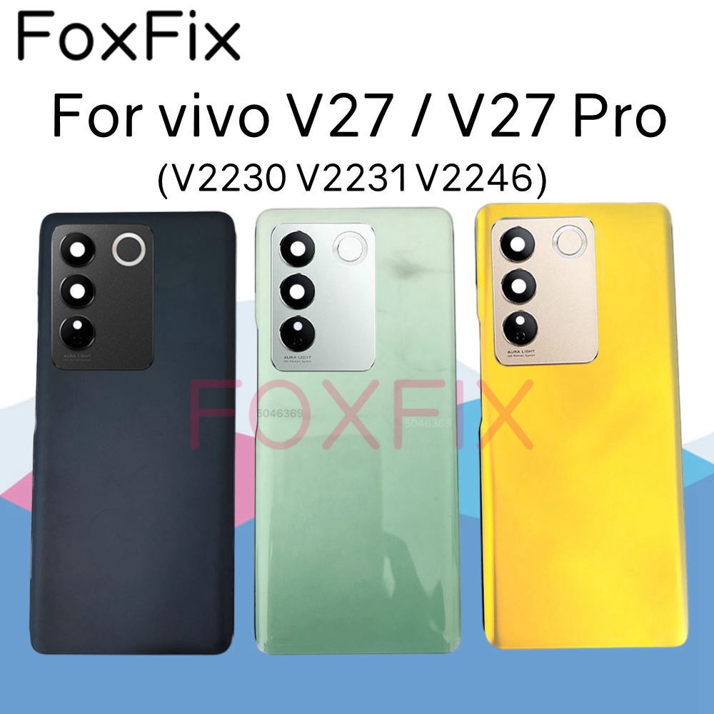 Glass Battery Door Back Cover For vivo V27 and V27 Pro Rear Housing ...