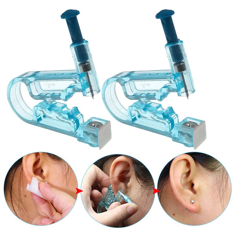 NEW Ear Piercer Painless Disposable Aseptic Ear Piercing Tool Kit ...