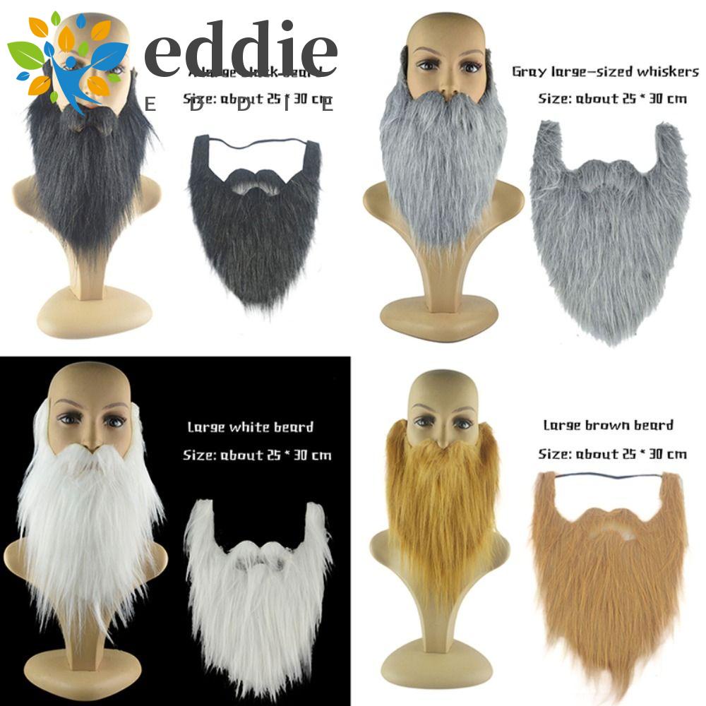 26EDIE Realistic Fake Beard, Artificial Beard Fake Beard Halloween Fake ...