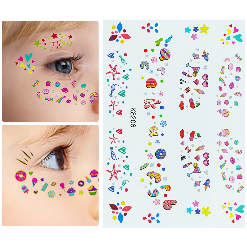 DIY Face Makeup Freckles Temporary Tattoo Sticker Cartoon Cute Stage ...