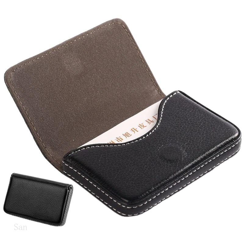 PU Leather Women Credit Card Holder Business ID Holders Wallet Bus ...