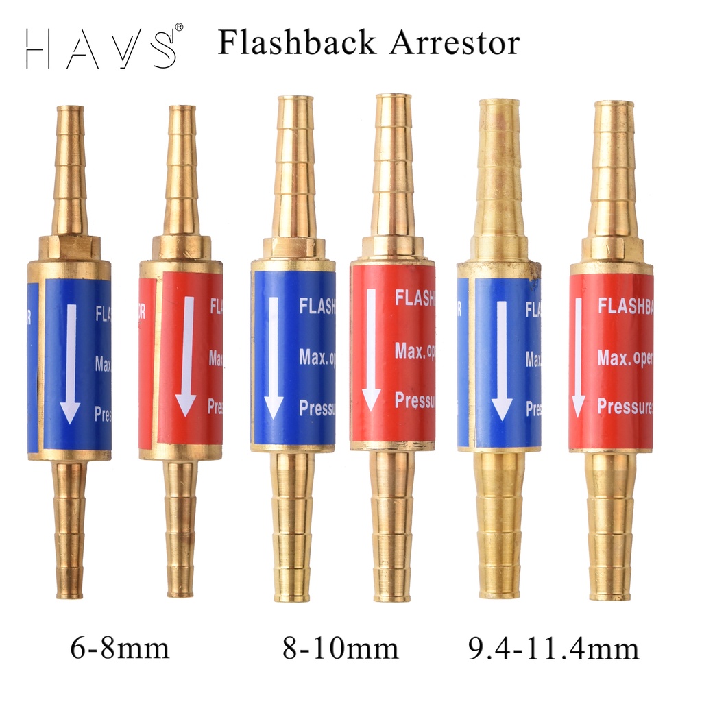 Oxygen Propane Acetylene Flashback Arrestor Check Safety Valve Fit 6mm ...