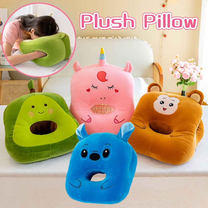 Work Neck Nap Pillow Avocado Doll Cartoon Stuffed Nap Pillow Cushion ...