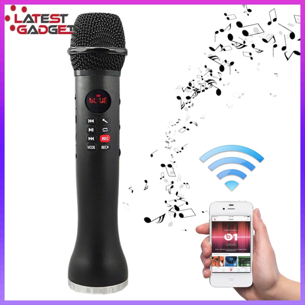 LatestGadget Portable Magic Karaoke Microphone Speaker With SD Card ...