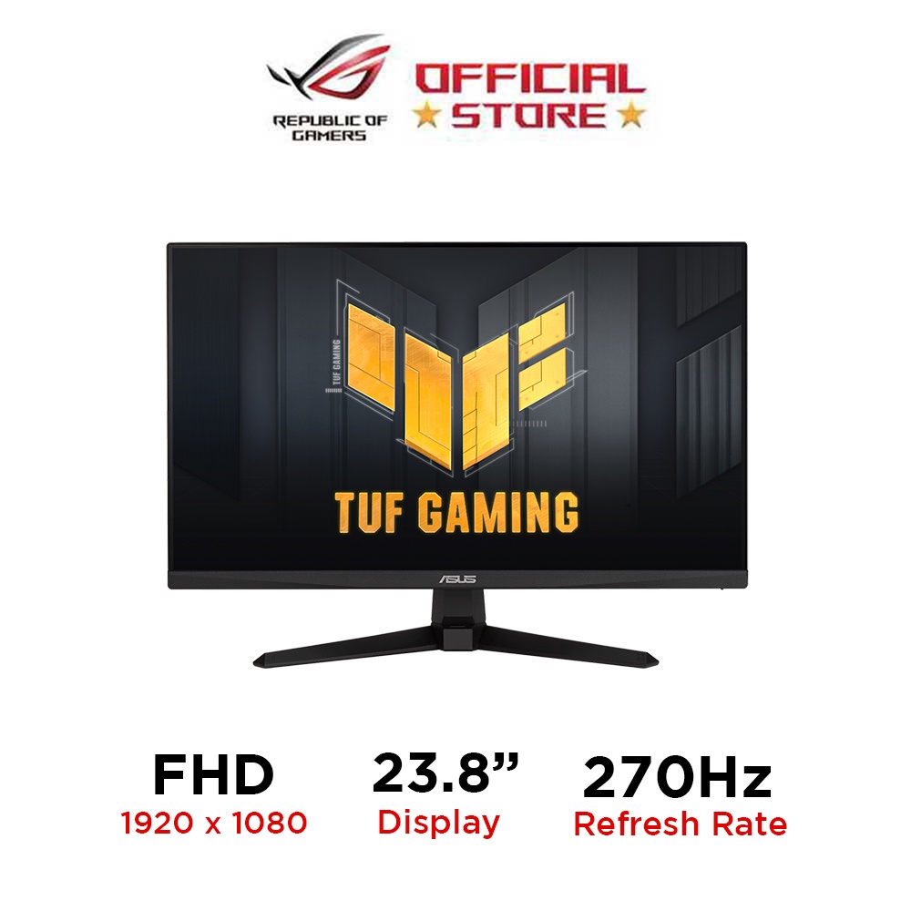Asus TUF VG249QM1A 23.8" FHD 270Hz 1ms Fast IPS Extreme Low Motion Blur Technology Gaming ...