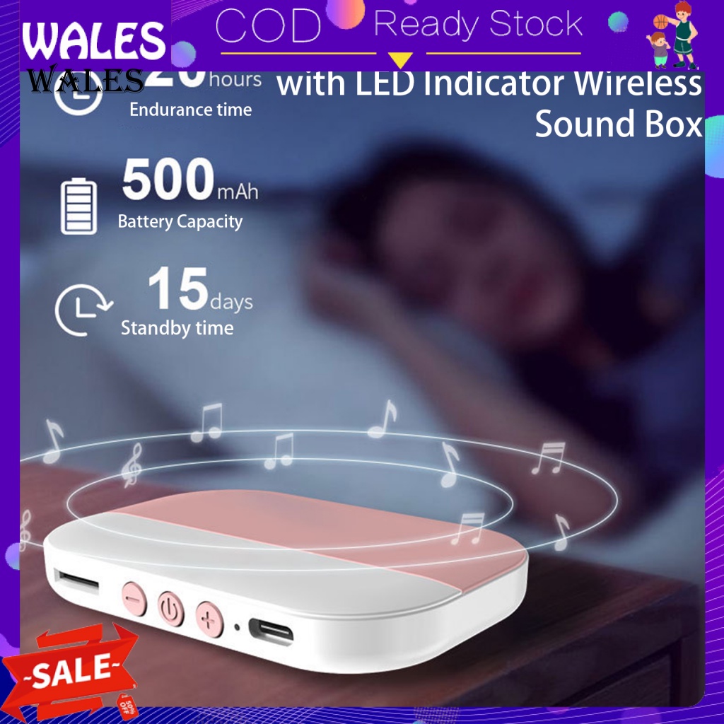 Wireless Sound Box Bone Conduction Sleep Aid HiFi Sound Noise Reduction Dual Speakers Diffuse ...