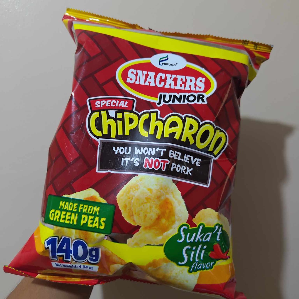 Snackers Chipcharon Suka't Sili JR 140g | Shopee Philippines