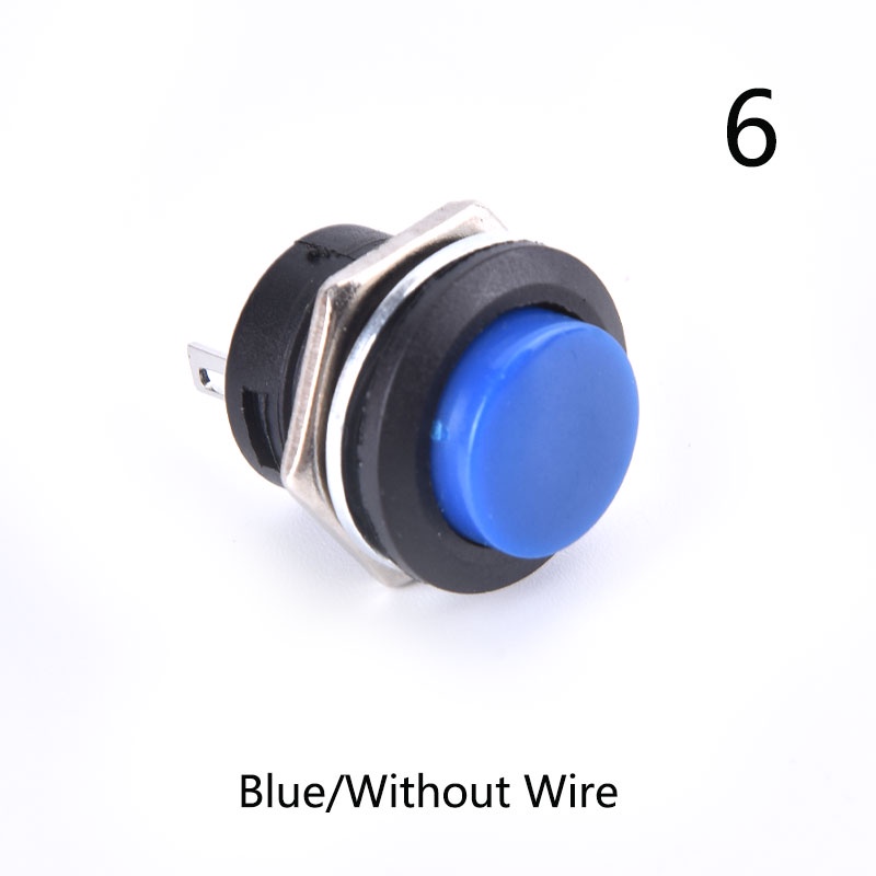 Meuctiffy 16mm 12V-24V Waterproof Car LED Power Push Button Momentary ...