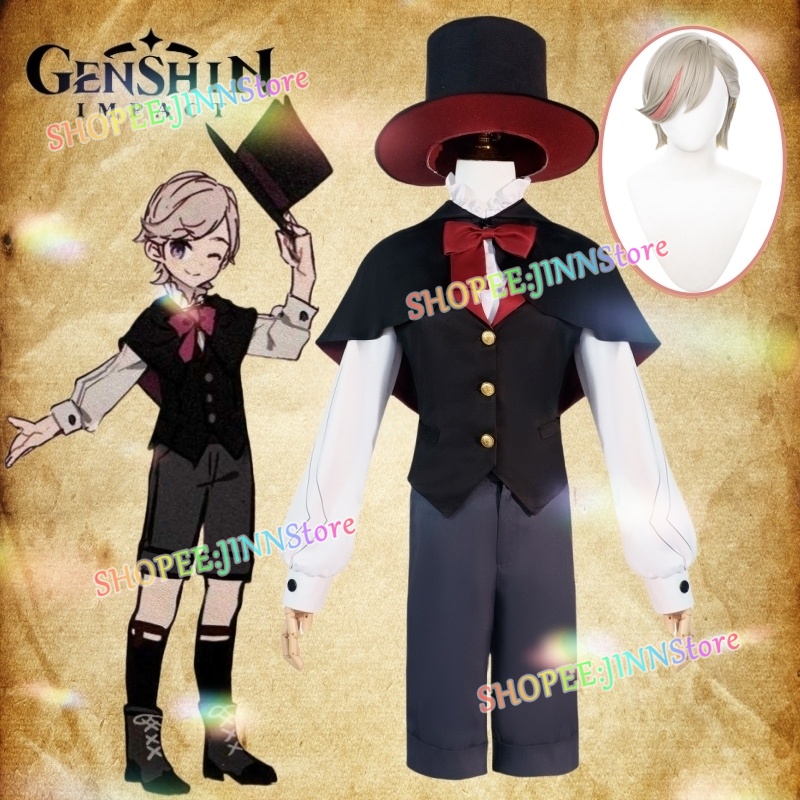 - JINN - Young Lynette Lyney Cosplay Costumes+Wig Genshin Impact ...