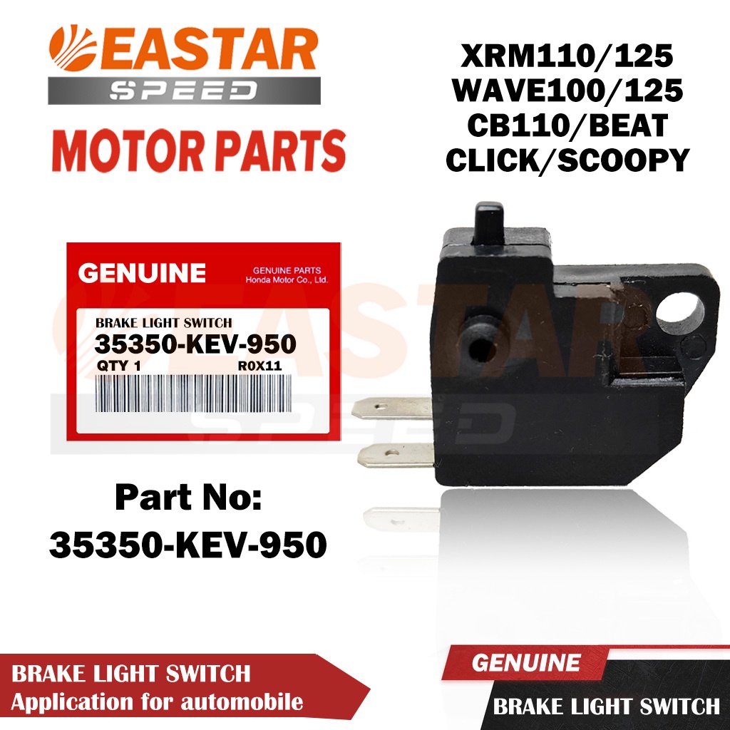 BRAKE LIGHT SWITCH for XRM110/125/WAVE100/125/CB110/BEAT/CLICK/SCOOPY ...