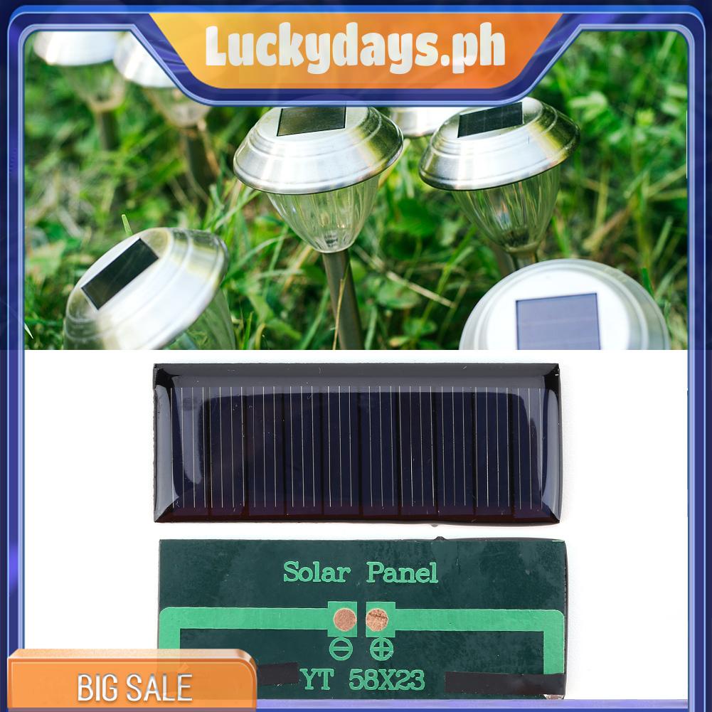 [Lucky]1/2 Pcs Micro Solar Charger Panel 5V 0.23W 45MA 58*23MM for 3.7V ...