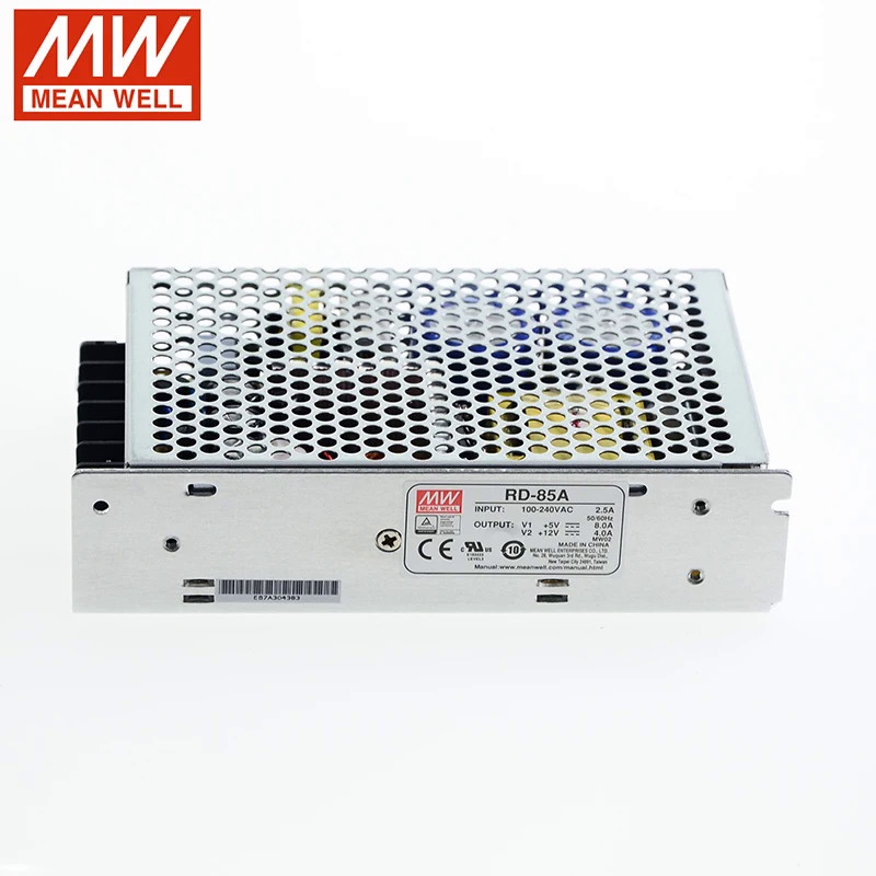 Original MEAN WELL RD-85A 85W Dual Output 5V/12V Switching Power Supply ...