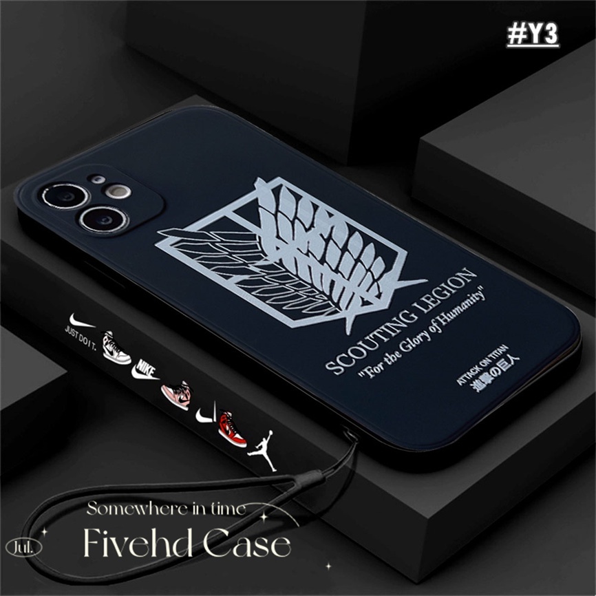Attack on Titan Wing of liberty Phone Case+Lanyard Casing Compatible ...