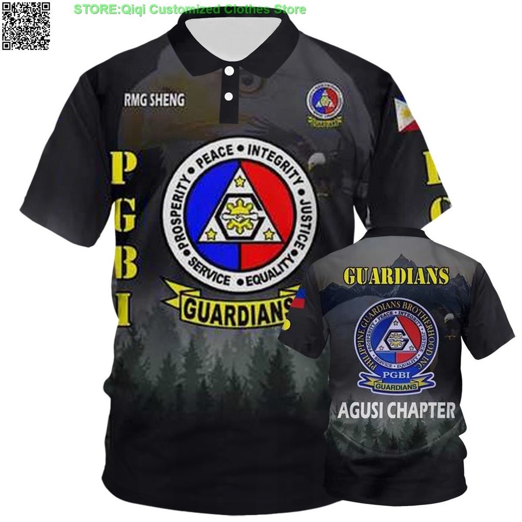 PGBI guardians brotherhood custom chapter style 3d high quality polo ...