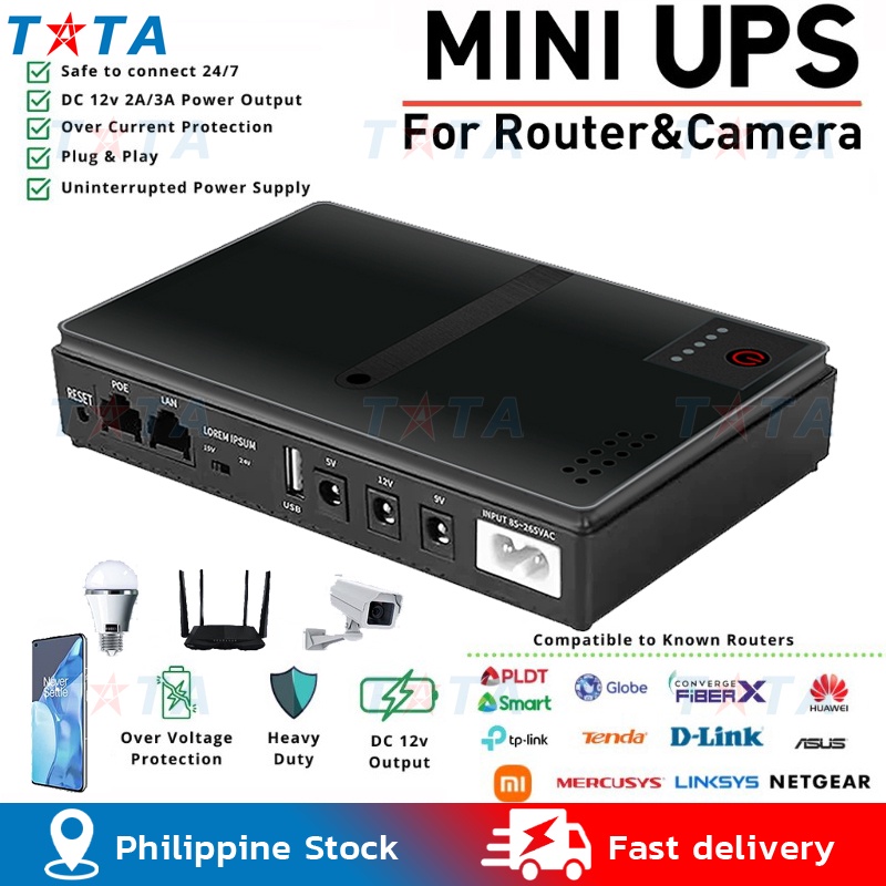 Expose CCTV UPS Power Supply for wifi Router modem powerbank backup ...