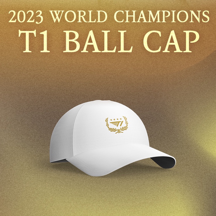 2023 World Champions T1 Ball Cap. Latest T1 Teams "Faker" and "Zeus ...