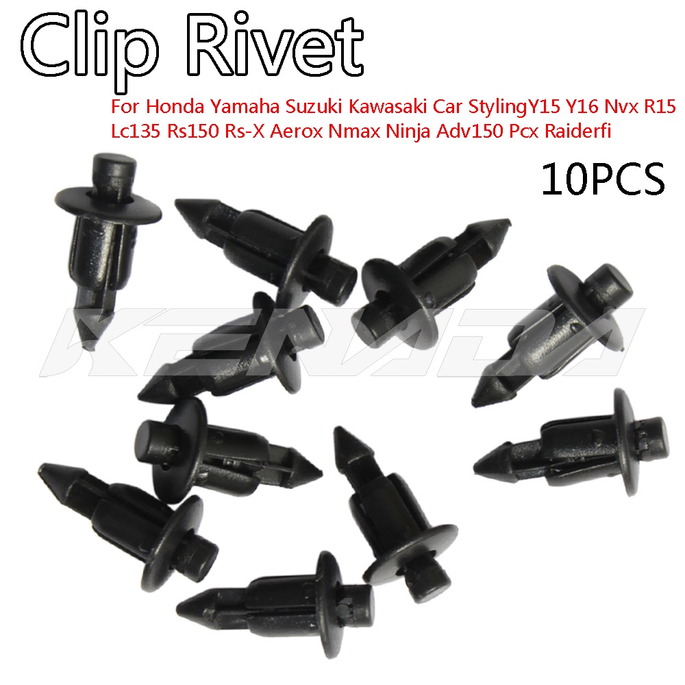 10PCS Rivet Clips Push In Rivets Fastener Pin For Yamaha/Honda Aerox ...