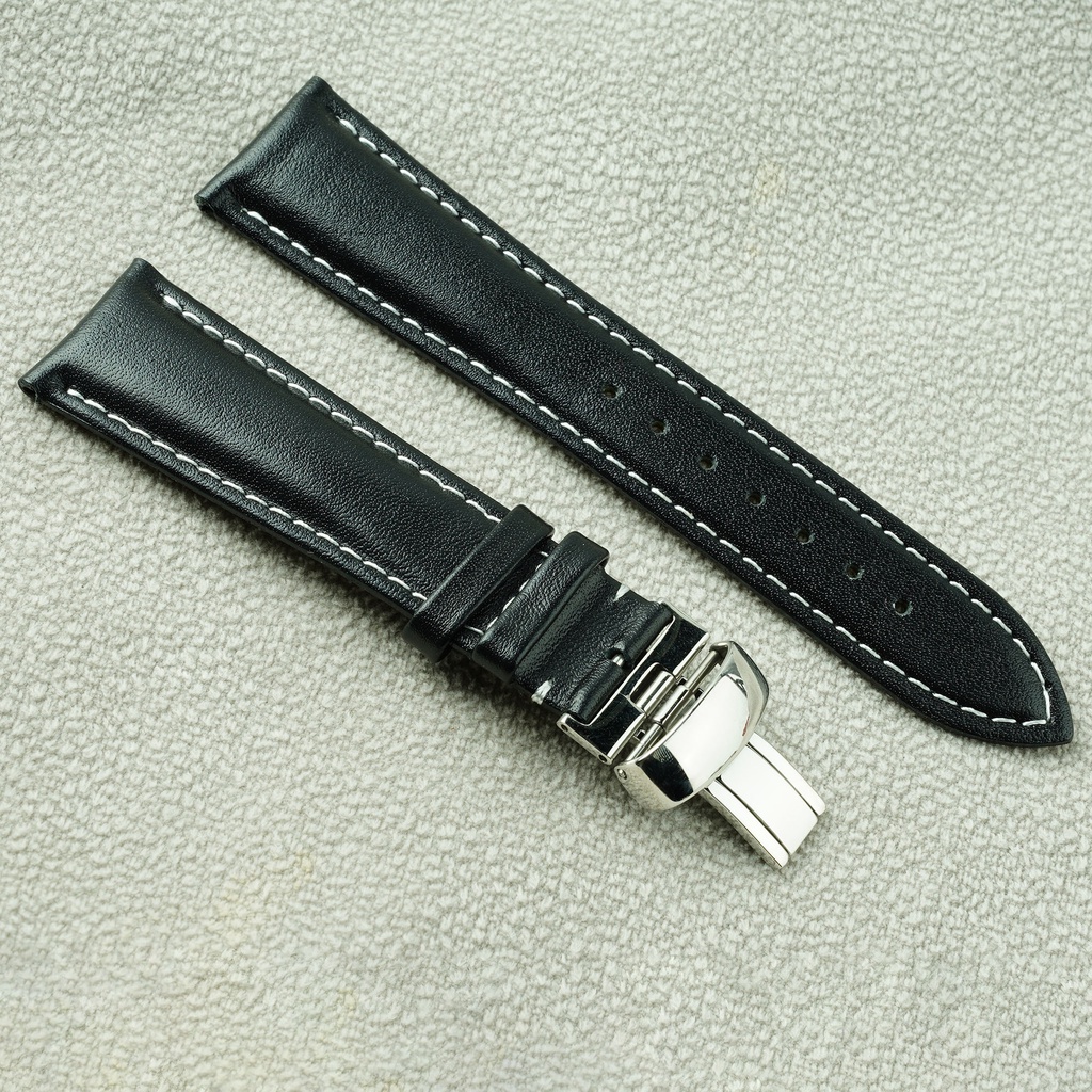 For 22MM seiko leather strap samurai seiko 5 SRPD SKX007 New leather ...