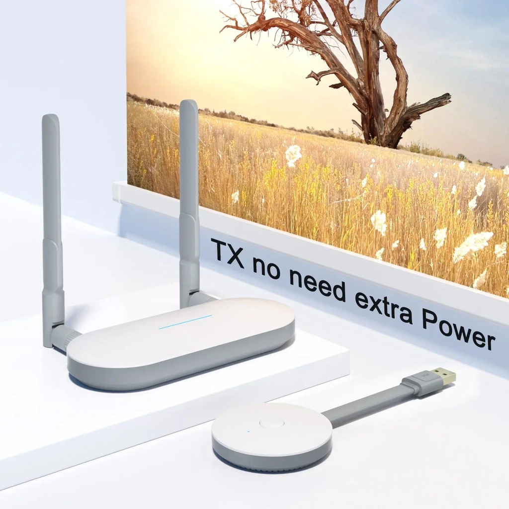 50M Wireless Meeting Video Transmitter and Receiver VGA USB Wireless ...