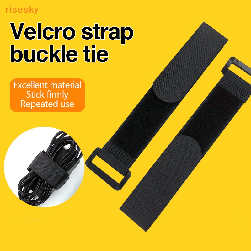 [risesky] 10 Pieces Of Reverse Buckle Buckle Velcro Strap, Bicycle ...