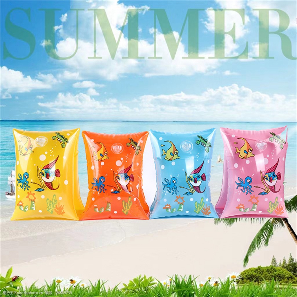 1pair New Cute cartoon kids swimming arm floater for kids salbabida ...