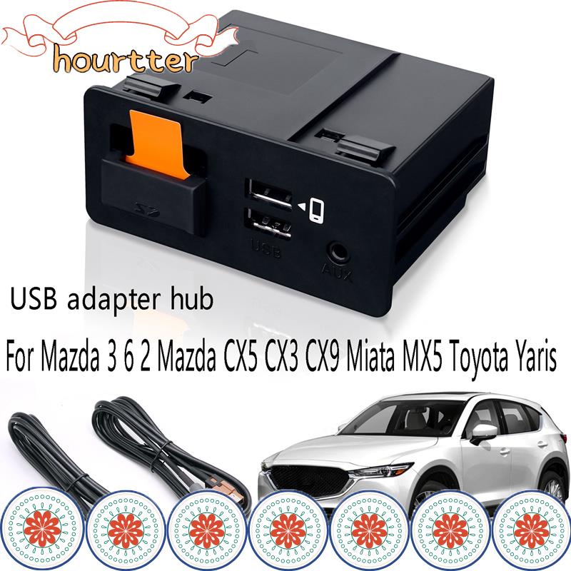 Auto USB Adapter Hub for Apple-CarPlay Android TK78-66-9U0C for Mazda 3 ...