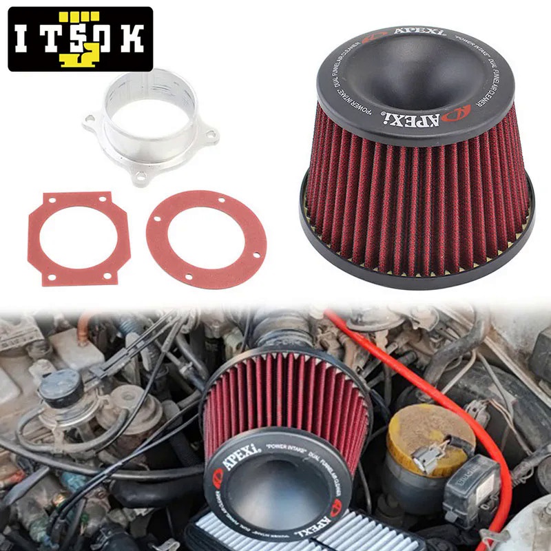 Power Intake Air Filter For Apexi Universal JDM High Flow Cold Air ...