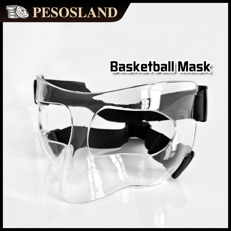 Basketball Face Guard Adults Sports Athletic Mask Shatterproof Face ...