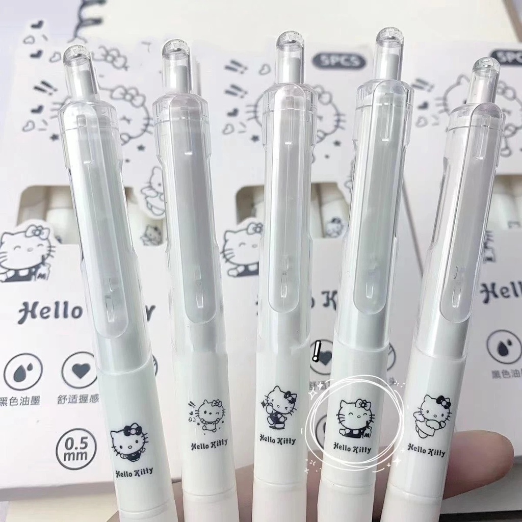 Sanrio 5pcs Gel Pen Printing Small White Pen Series Kuromi Melody ...