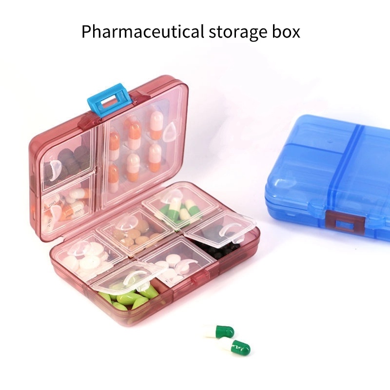 9 Divider Clamshell Design Medicine Tablet Pill Storage Organizer Heavy ...