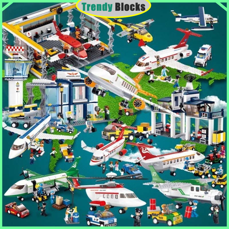 City cargo terminal passenger aircraft airport passenger terminal model ...