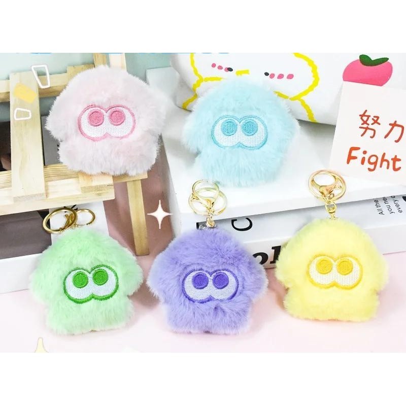 Kawaii 10cm Splatoon Plush Pendant Toy Anime Orange Red Inkling Kawaii ...