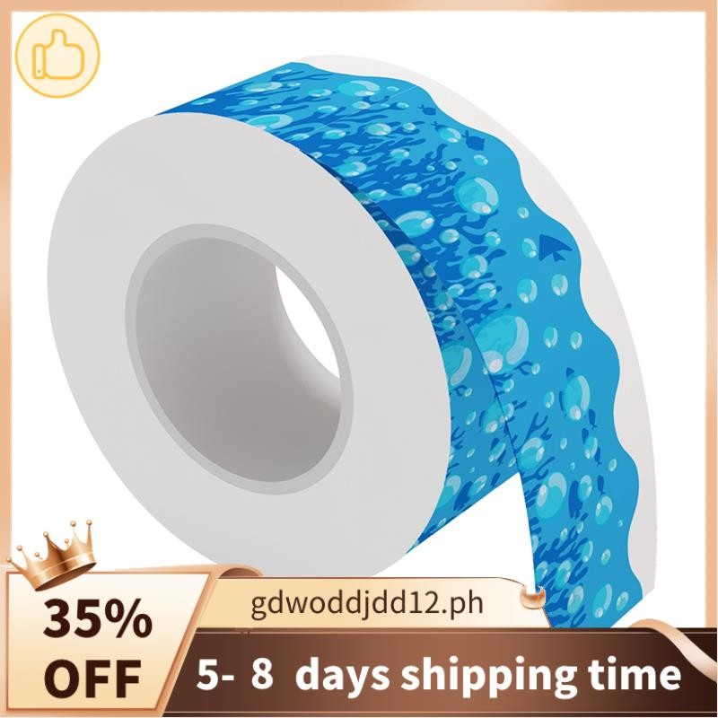 20M Blue Bulletin Board Borders Stickers Bubble Pattern Bulletin Board ...