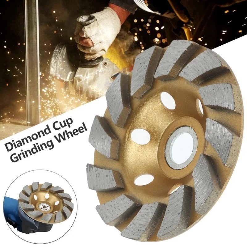 Diamond Cup Wheel 4" Concrete Grinding Disc Heavy Duty 100mm 4 Diamond ...
