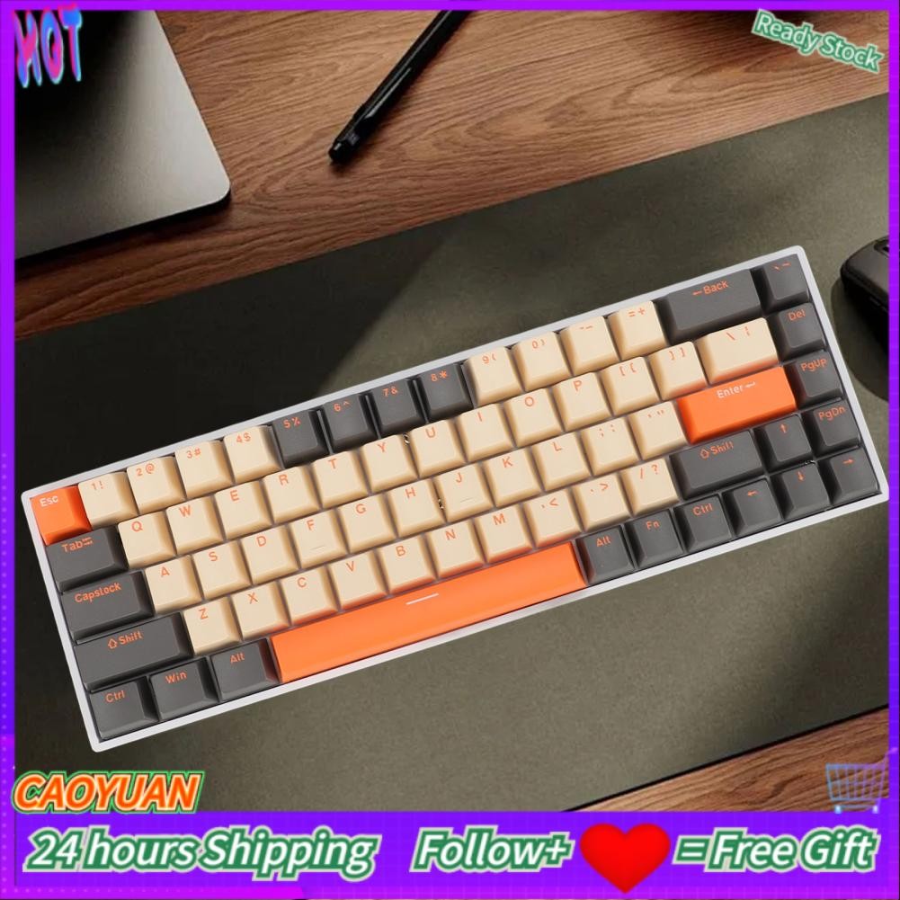 Caoyuanstore ASHATA 60% Gaming Mechanical Keyboard 68 Keys Compact RGB ...