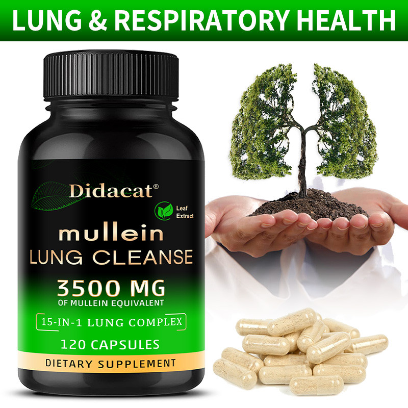 Didacat Lung Cleanse Supplement, 3500 mg Supports Lung Health, Supports ...