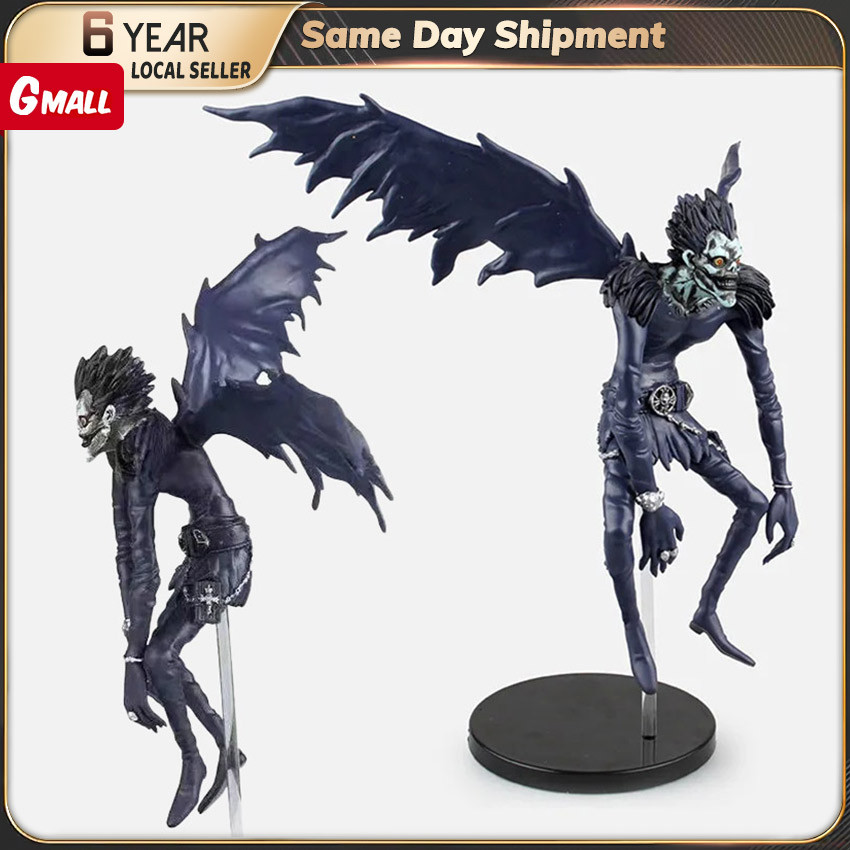 【Fast Delivery】 Death Note Anime Figures Statue Ryuk Rem 20CM PVC ...