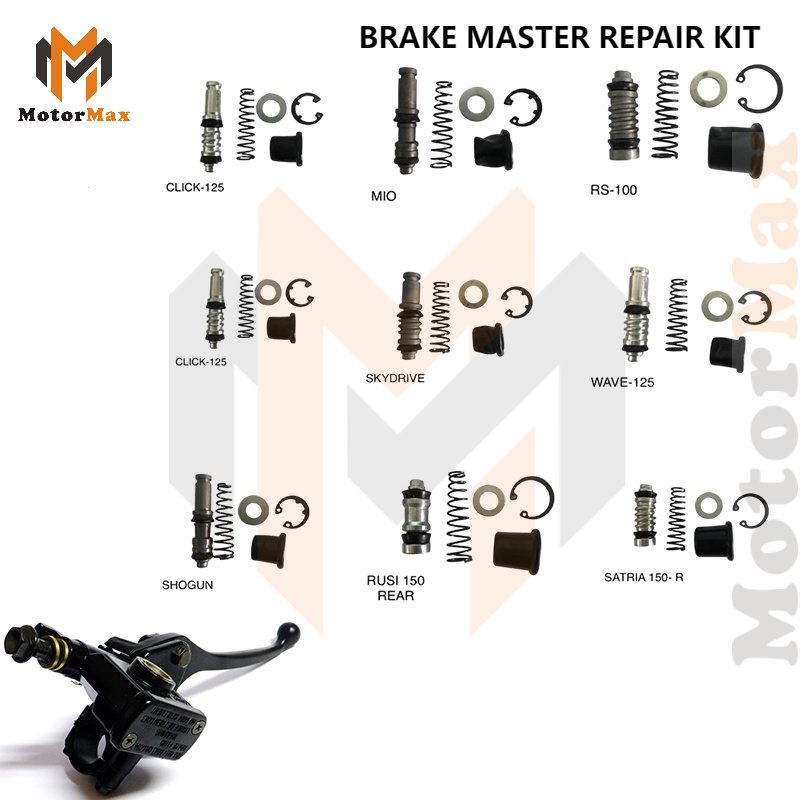 MotorMax Motorcycle Brake Master Repair Kit Motorcycle Brake System ...