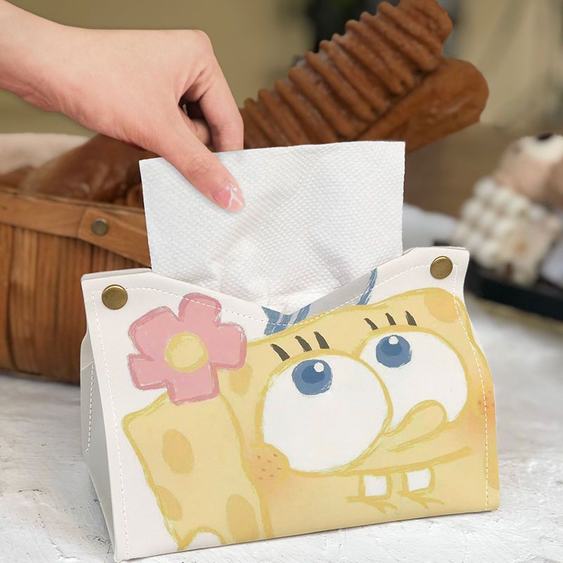Spongebob Square Pants Paper Box Cartoon Napkin Holder Cute Paper ...