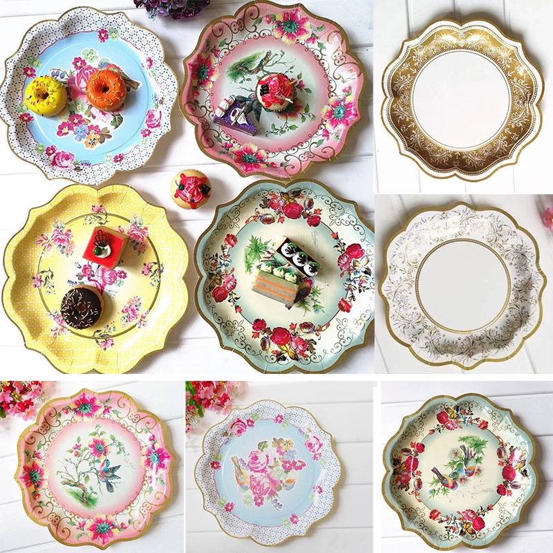 [8pcs/pack] Chinese Style Blue and White Porcelain Disposable Tableware ...