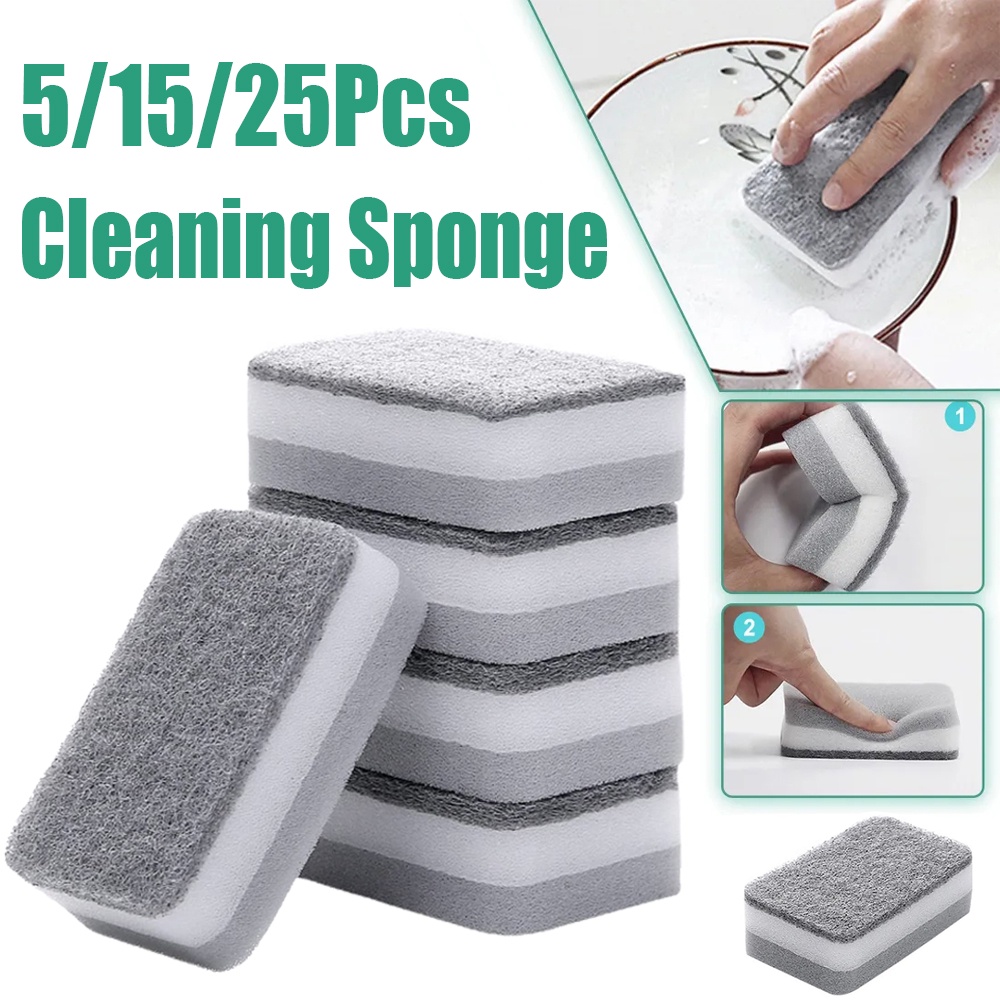 25Pcs Household Cleaning Sponges Tool/3-Layers Thickened Rich Foaming ...