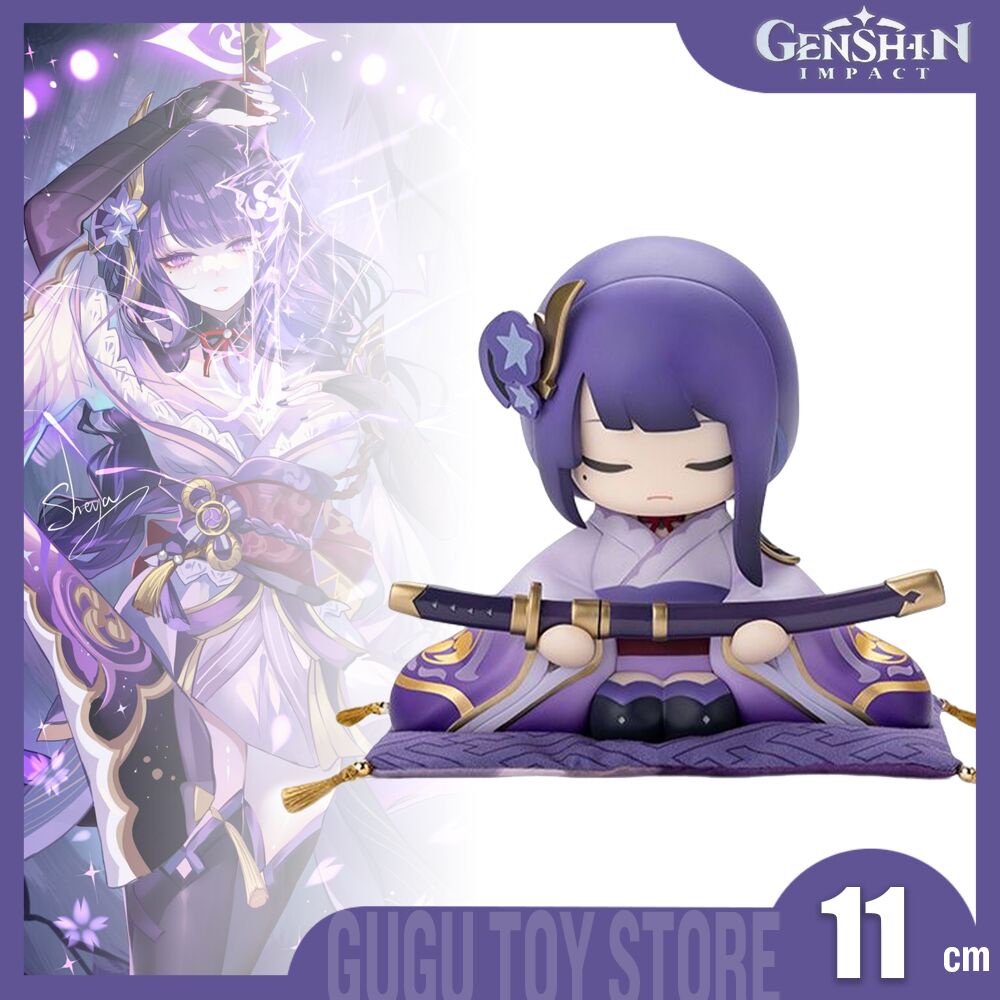 1Pc 10cm Genshin Impact Statue of Her Excellency Anime Figure Raiden ...